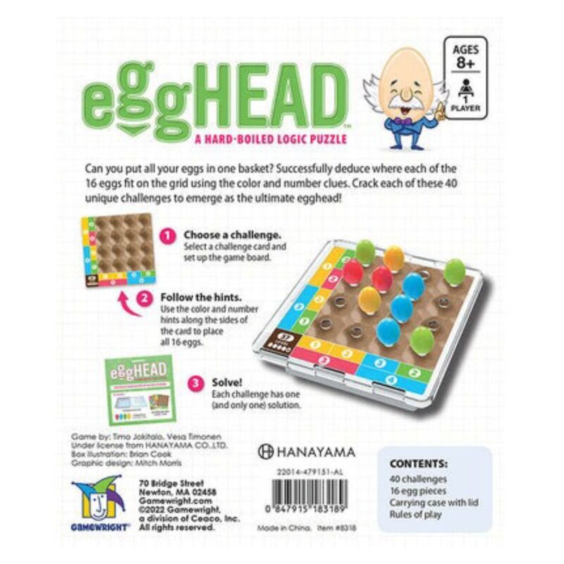 Gamewright - eggHEAD | Mind Games Geelong
